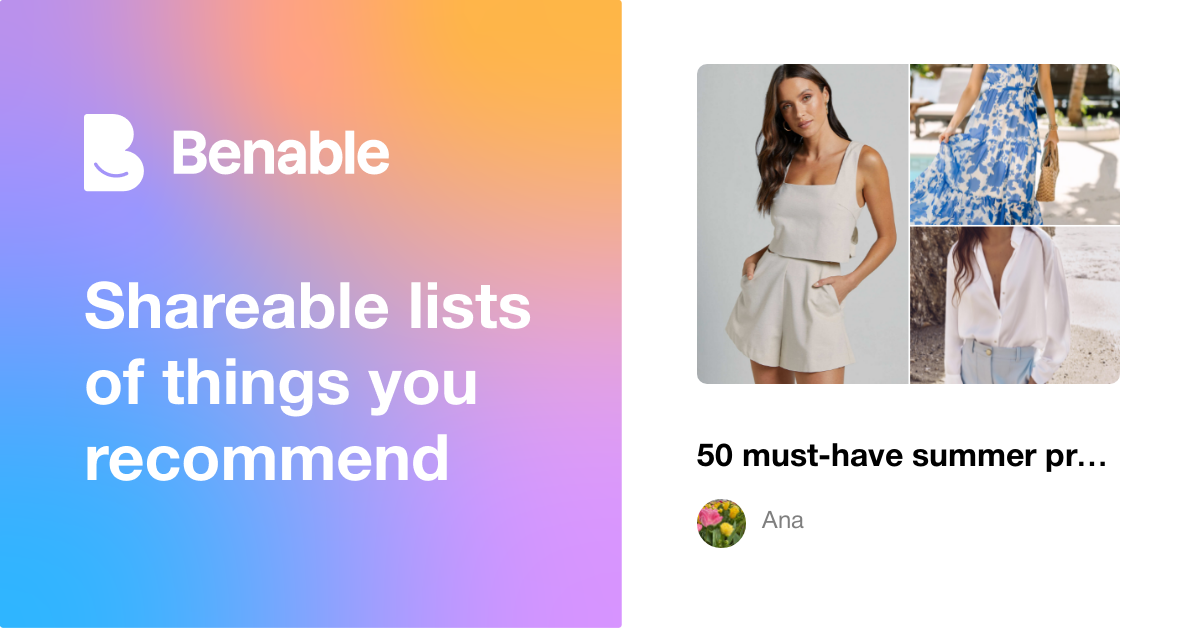 50 must-have summer products