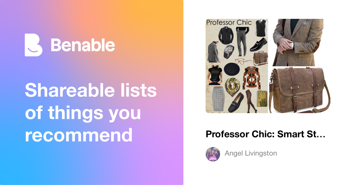 Professor Chic: Smart Style for Modern Minds