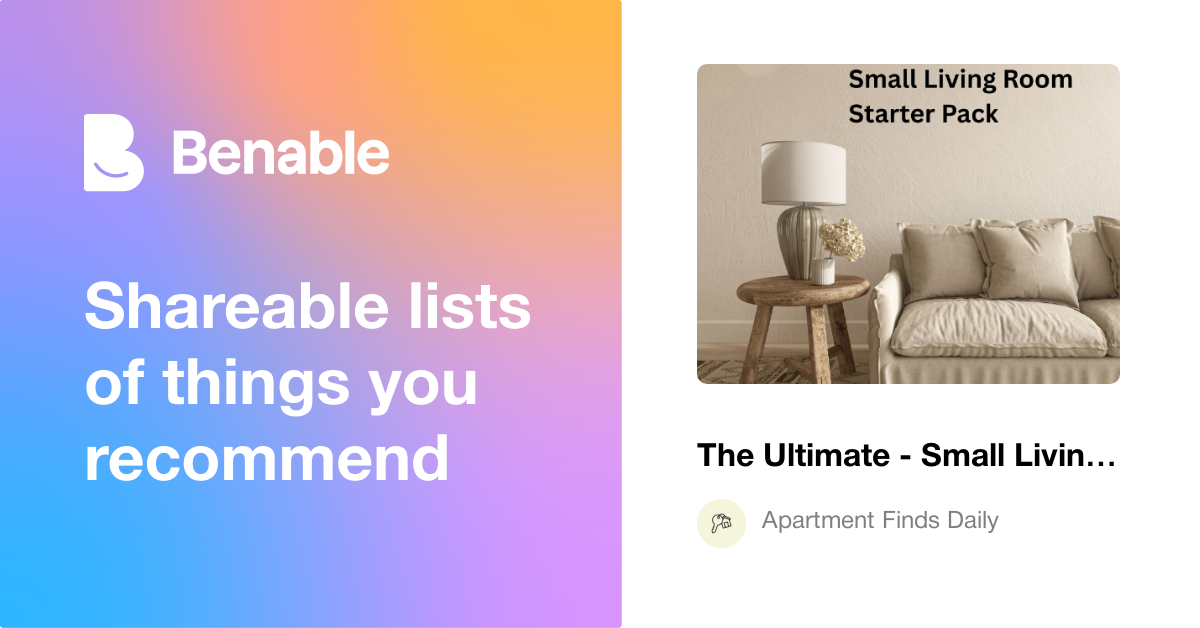 The Ultimate - Small Living Room Starter Pack