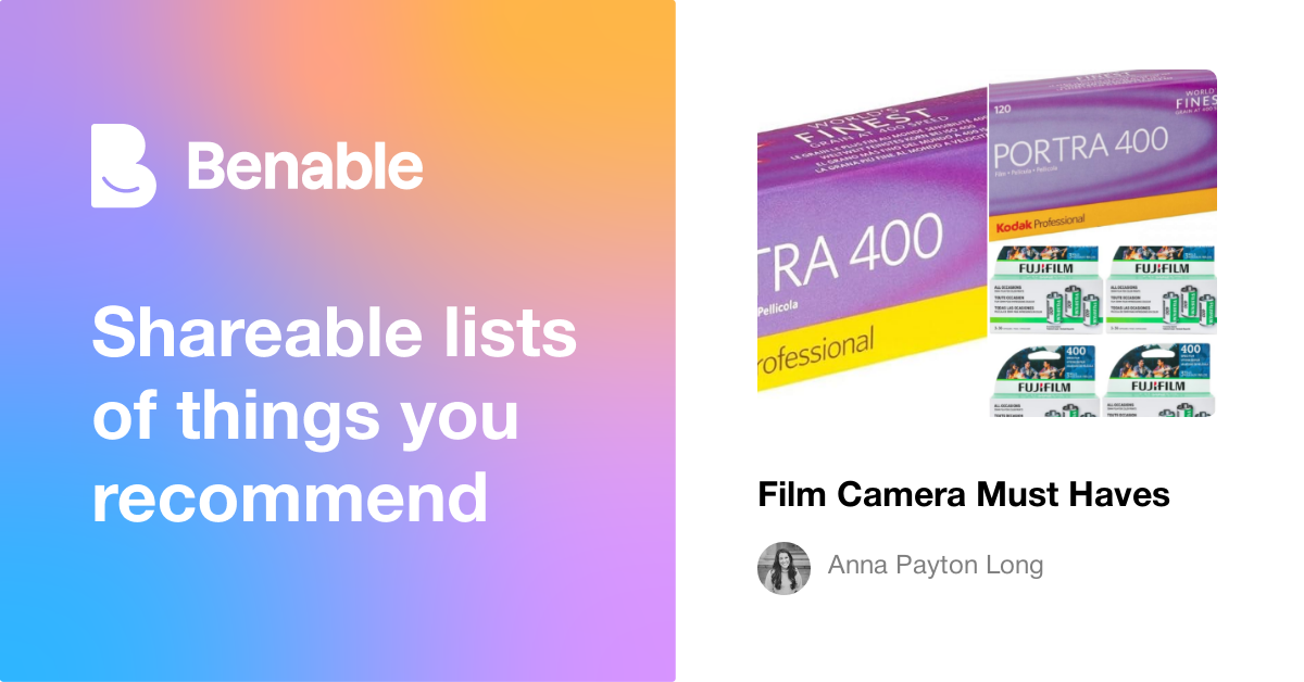 Film Camera Must Haves