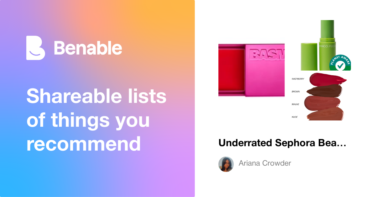 Underrated Sephora Beauty Products 2025