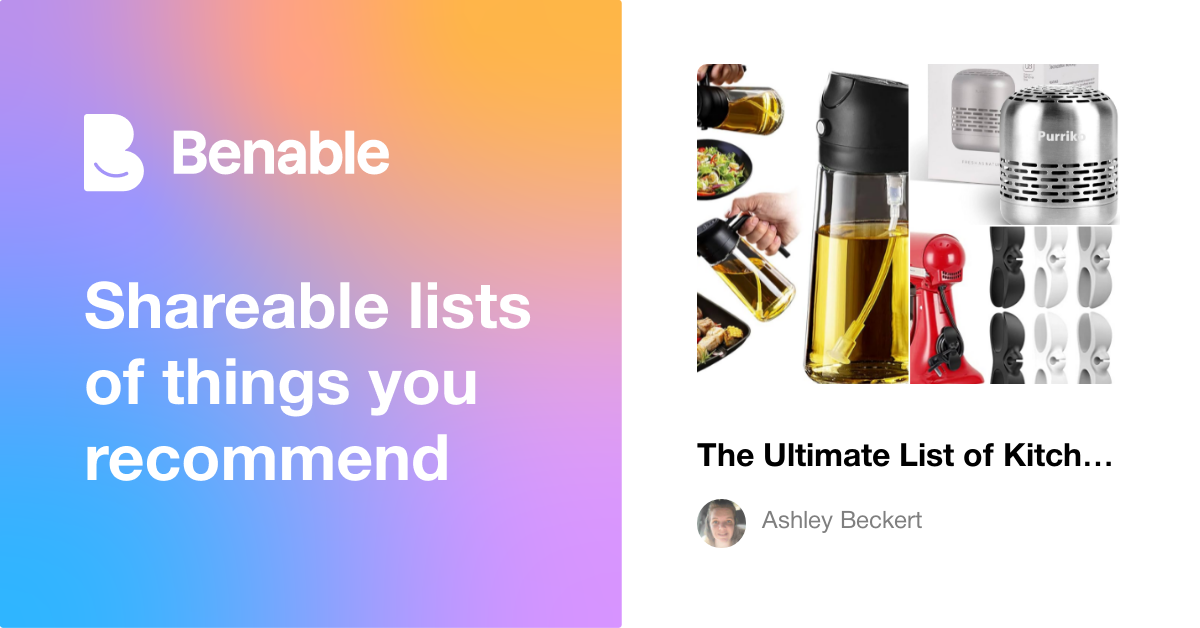 The Ultimate List of Kitchen Essentials
