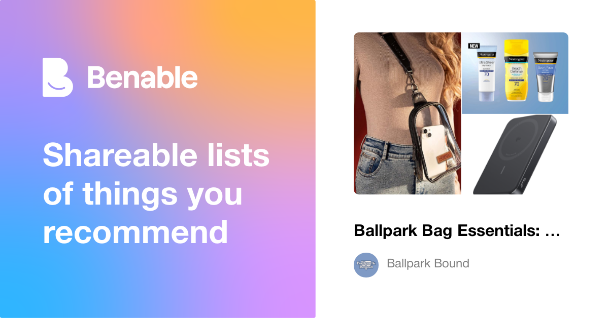 Ballpark Bag Essentials: What to Pack for Game Day