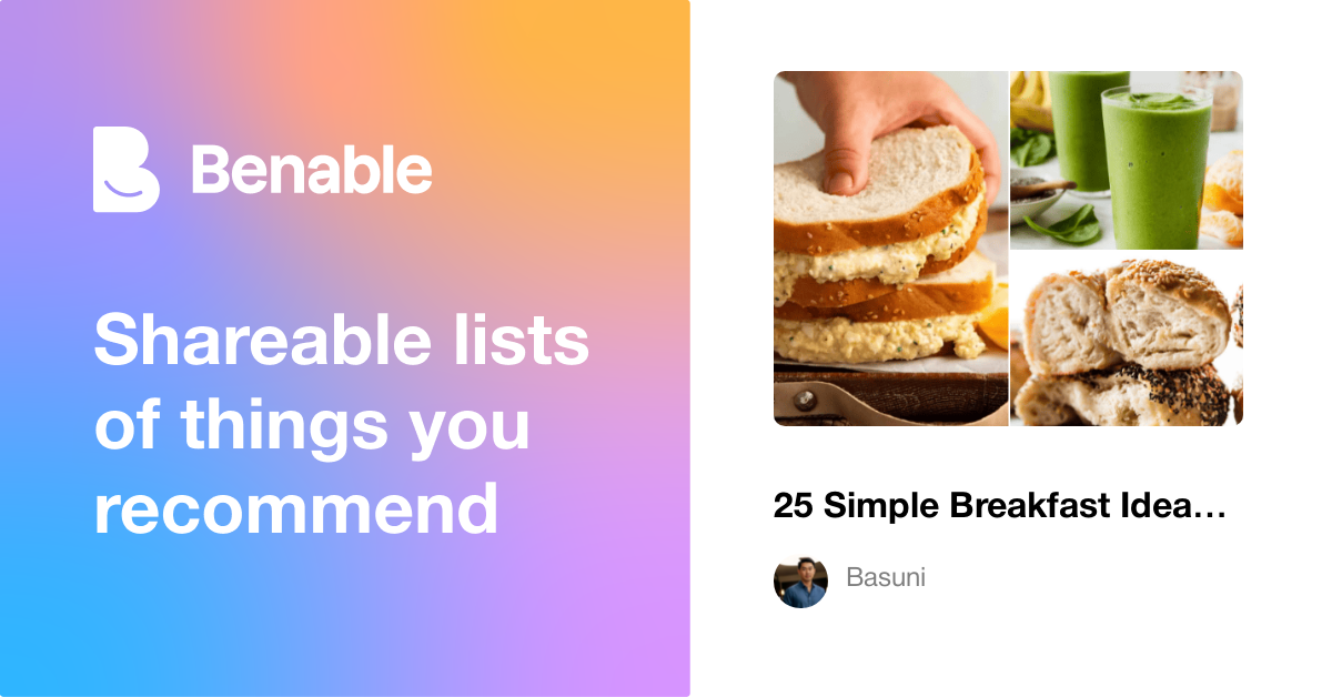 25 Simple Breakfast Ideas (with Recipes)