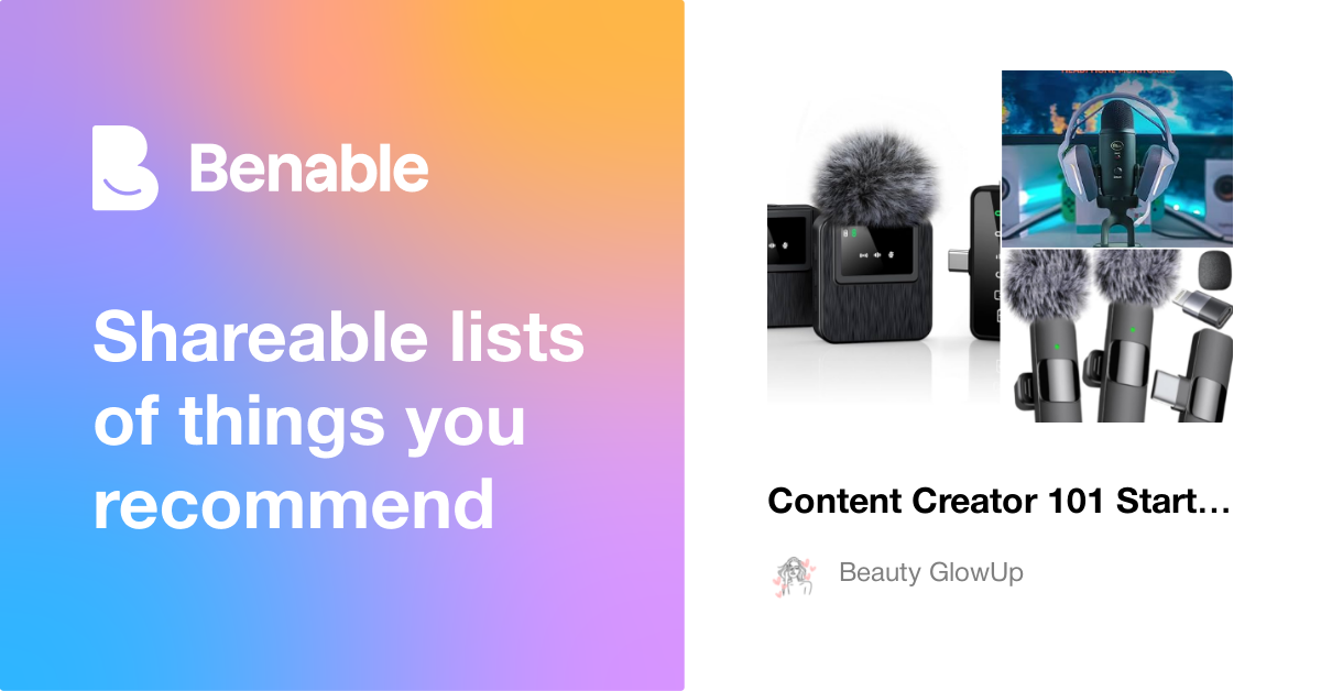 Content Creator 101 Starter Pack