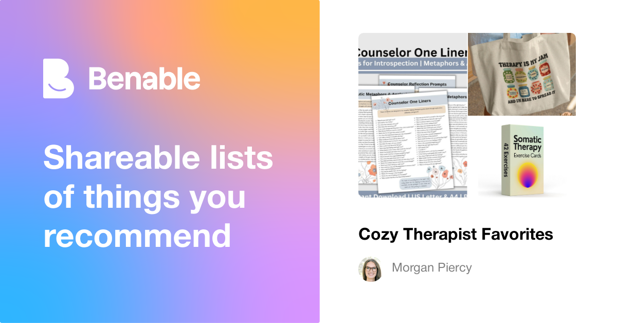 Cozy Therapist Favorites