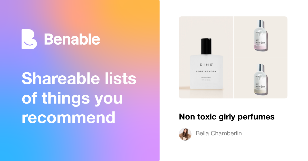 Non toxic girly perfumes