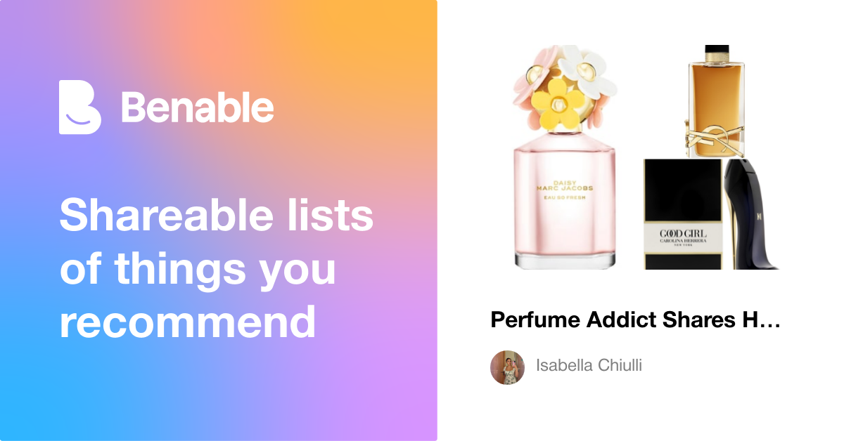 Perfume Addict Shares Her Picks