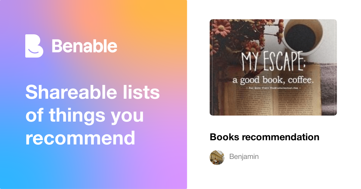 Books recommendation