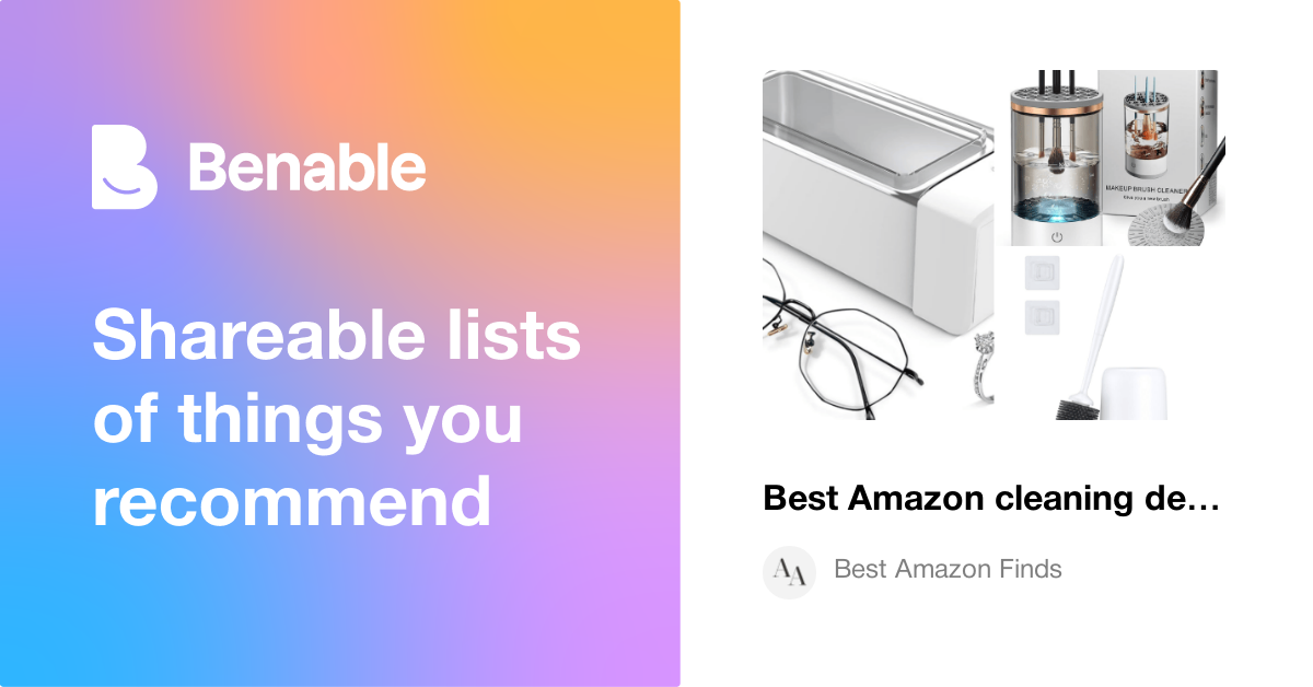 Best Amazon cleaning devices/products