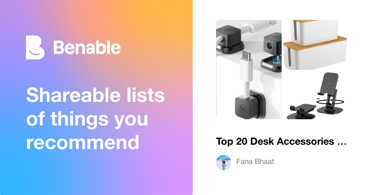 Top 20 Desk Accessories You’ll Actually Use Every Day