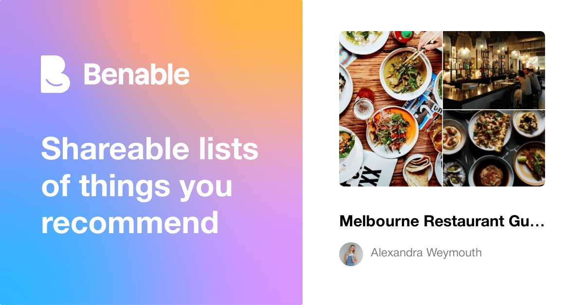 Melbourne Restaurant Guide