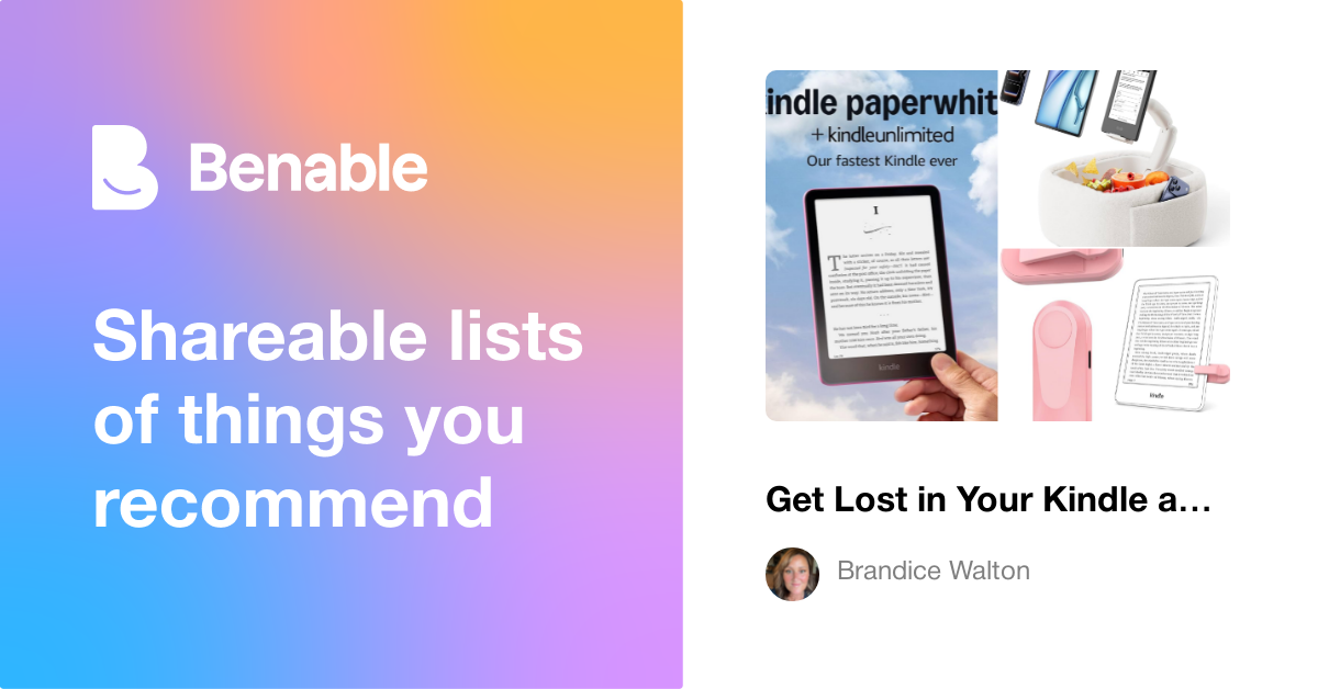 Get Lost in Your Kindle and Feel Good Doing It