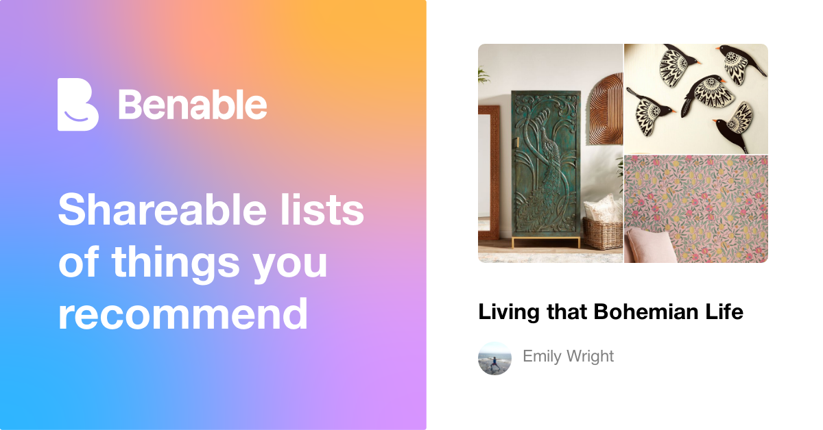 Living that Bohemian Life