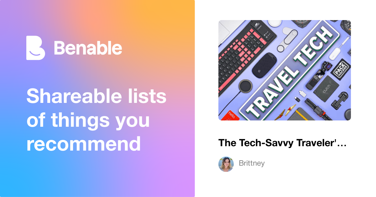 The Tech-Savvy Traveler's and Remote Worker's Gear Shopping List