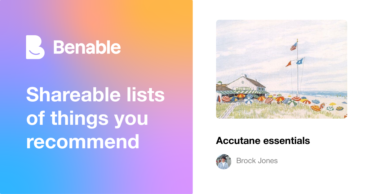 Accutane essentials 💊💧
