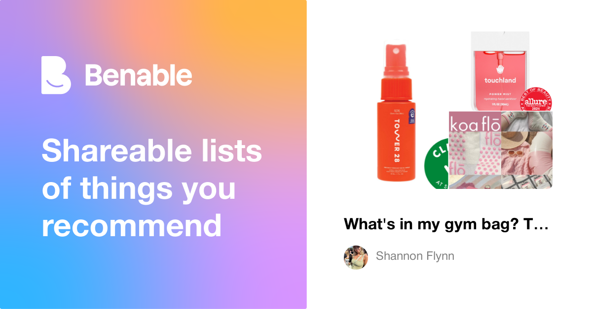 What's in my gym bag? The Pilates Princess edition