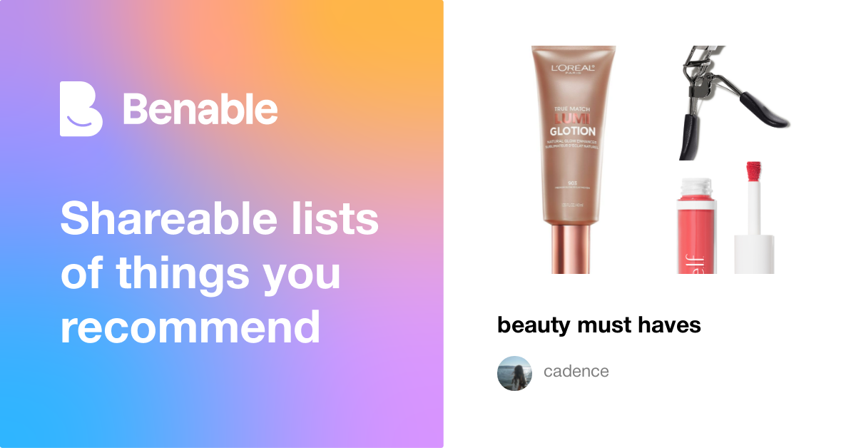 beauty must haves