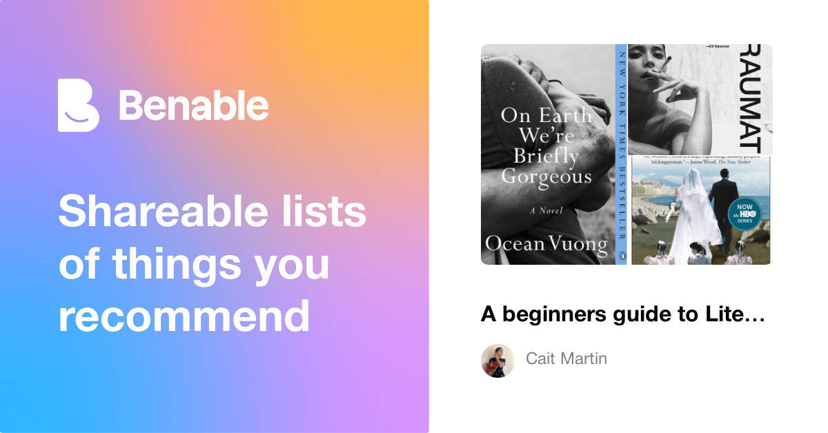 A beginners guide to Literary Fiction