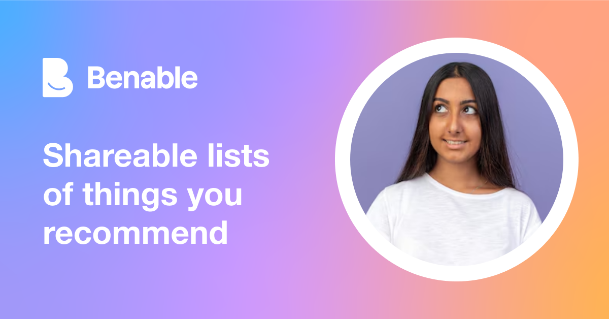 Everything @camtomz (Cameron Tomlin) recommends - Benable