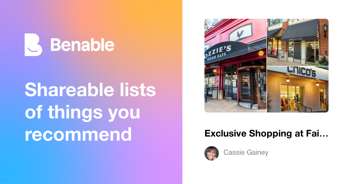 Exclusive Shopping at Fairfax Corner