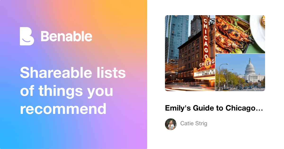 Emily's Guide to Chicago, Houston and DC