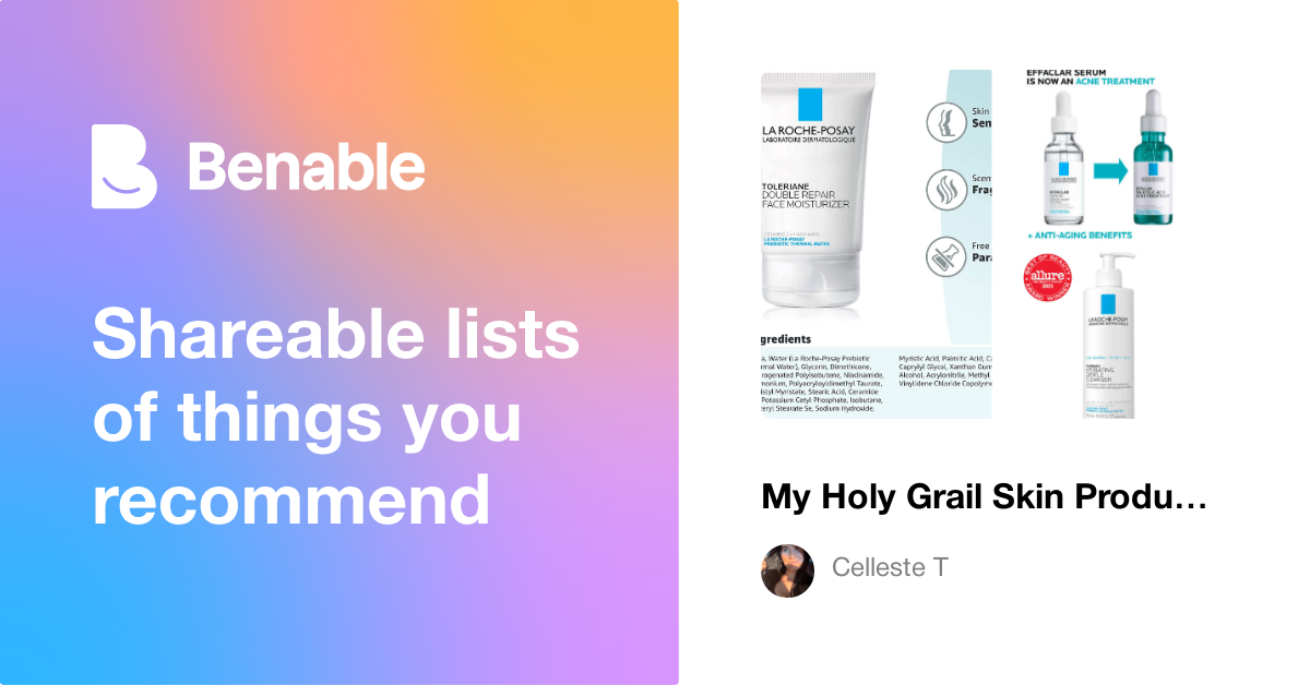 My Holy Grail Skin Products