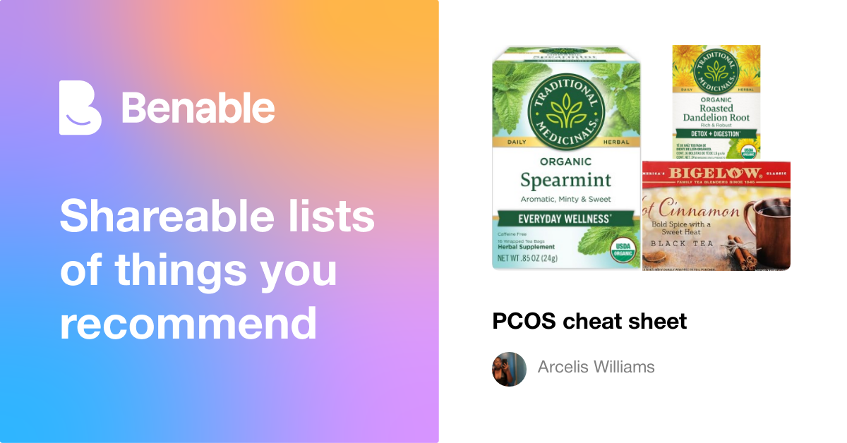 PCOS cheat sheet