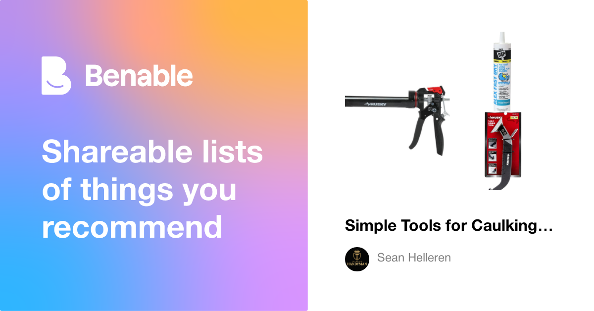 Simple Tools for Caulking & Sealing Small Gaps