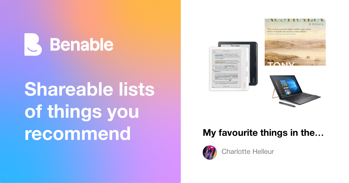 My favourite things in the world