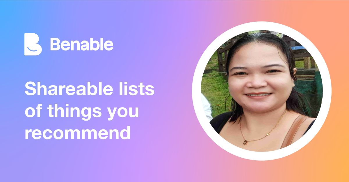 Everything @clai29 (Clarissa Deomano) recommends - Benable