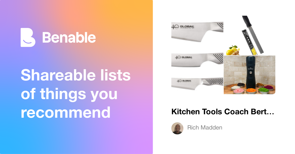 Kitchen Tools Coach Bert Actually Uses!