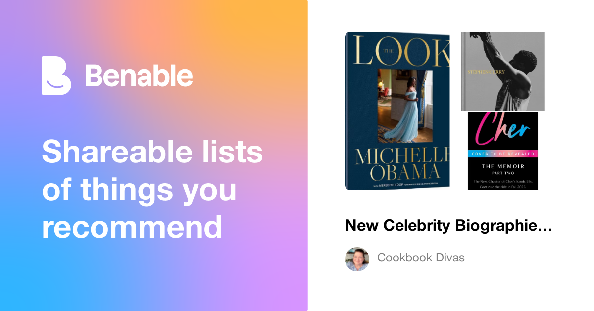 New Celebrity Biographies and Autobiographies Coming out in Fall 2025