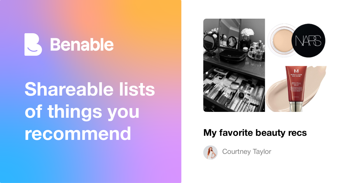 My favorite beauty recs