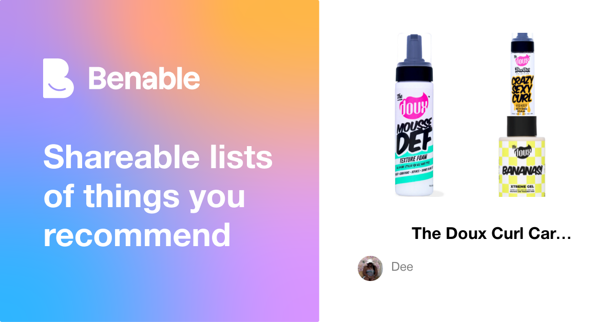 💆🏽‍♀️ The Doux Curl Care Essentials: Must-Have Products