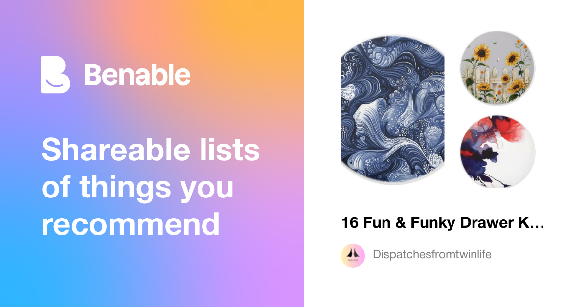 16 Fun & Funky Drawer Knobs
