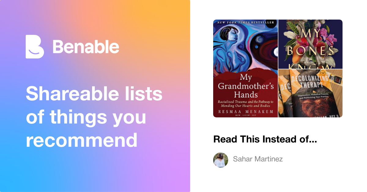 Read This Instead of...