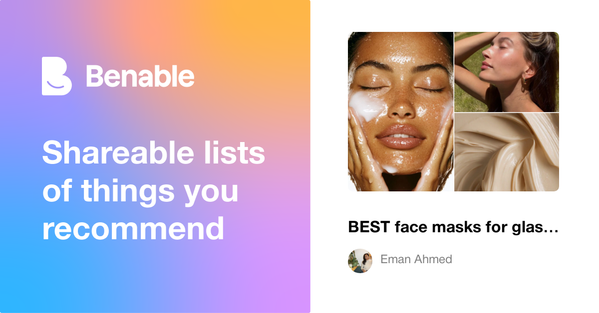 BEST face masks for glass skin