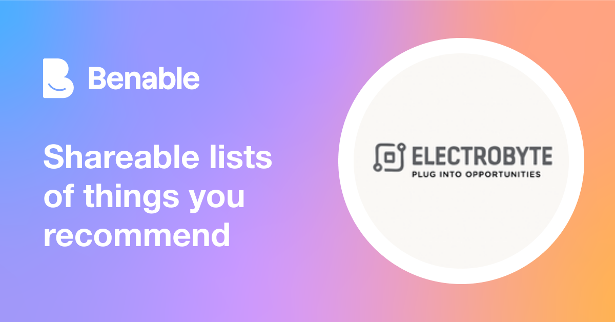 Everything @electrobyte (Elijah Danjuma) recommends - Benable