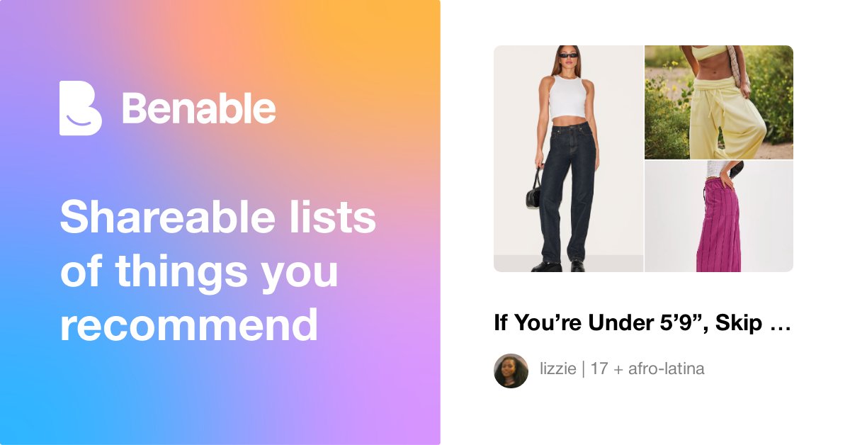 If You’re Under 5’9”, Skip This (TALL Girls ONLY)