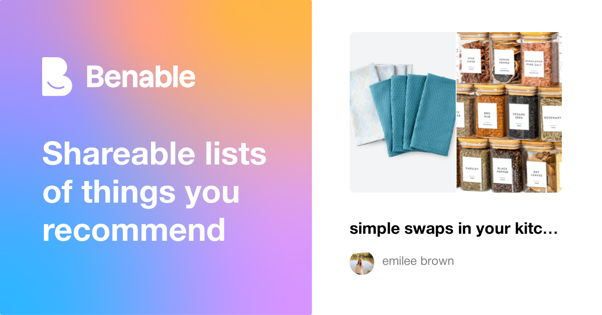 simple swaps in your kitchen