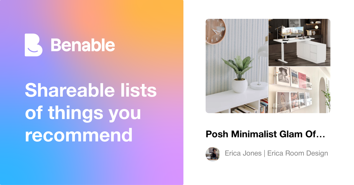 Posh Minimalist Glam Office