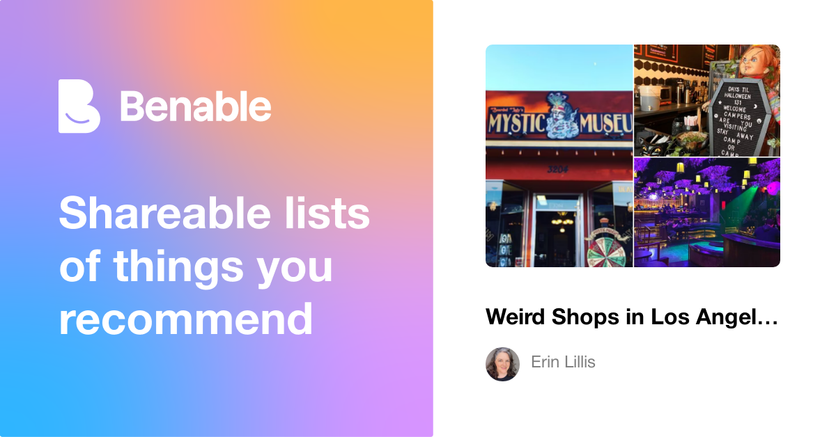 Weird Shops in Los Angeles