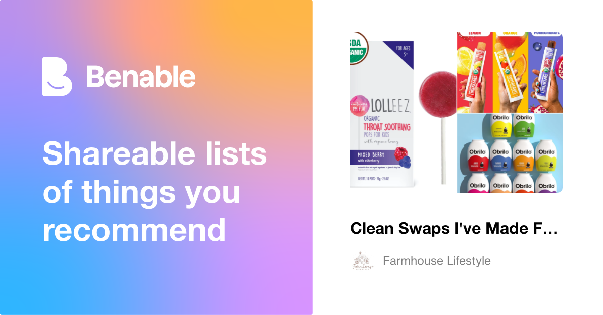 Clean Swaps I've Made For My Kids