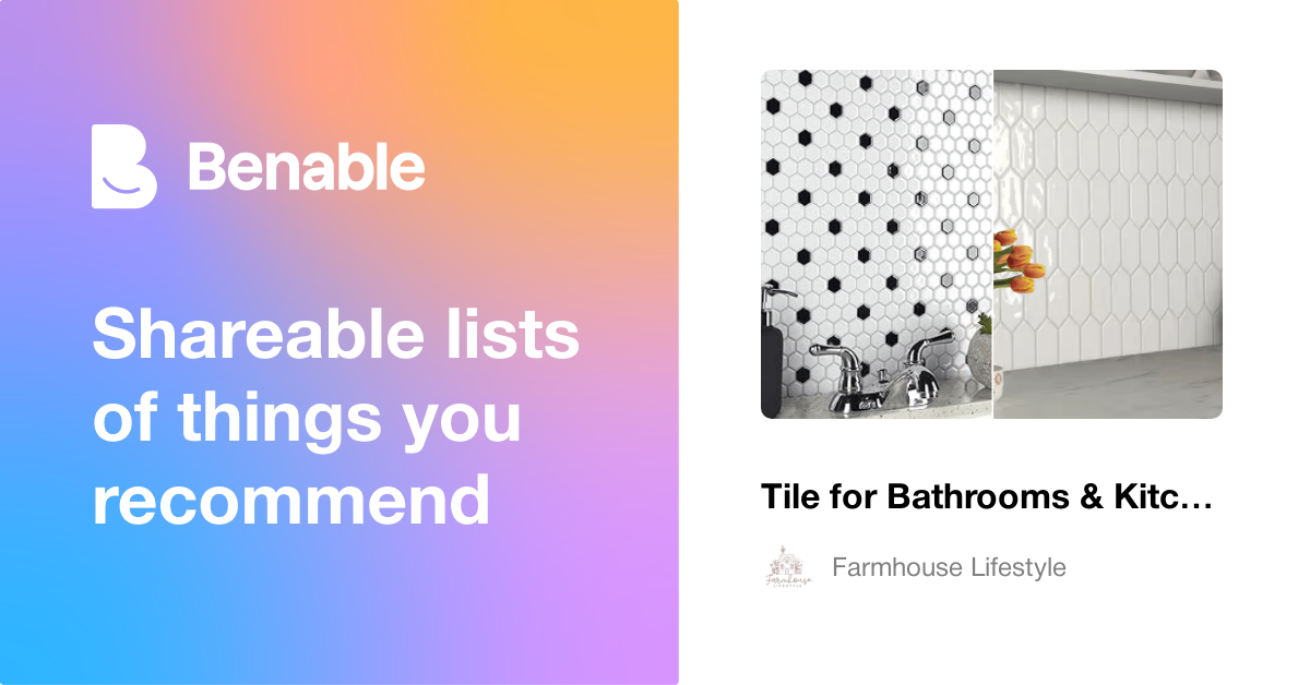 Tile for Bathrooms & Kitchens