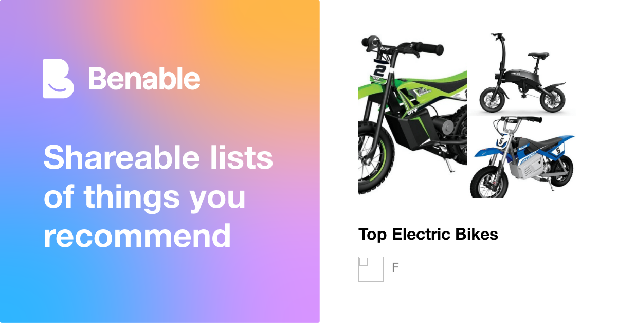 Top Electric Bikes