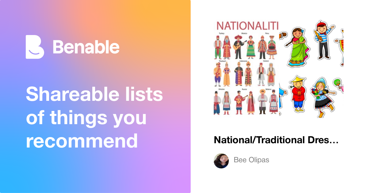 National/Traditional Dressess and Costumes of Different Countries