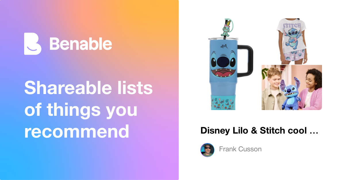 Disney Lilo & Stitch cool merch