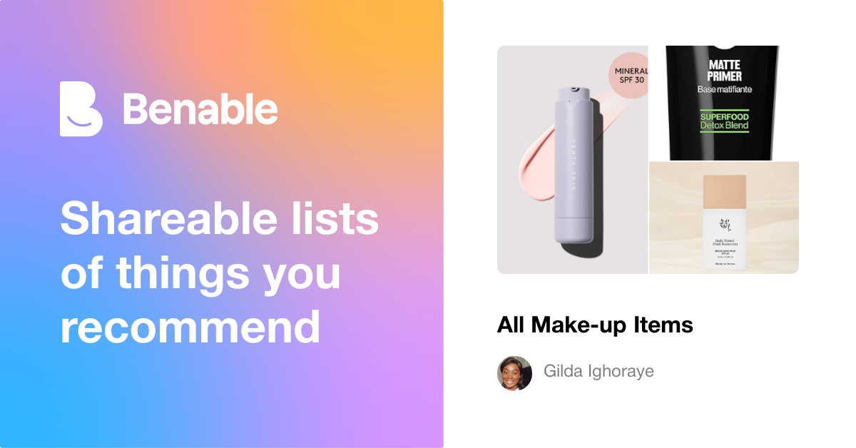 All Make-up Items