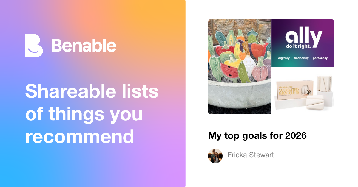 My top goals for 2026
